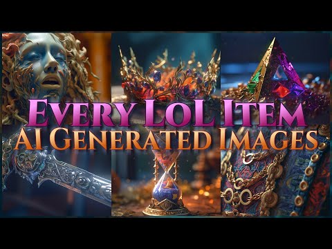 All League of Legends items as AI generated images