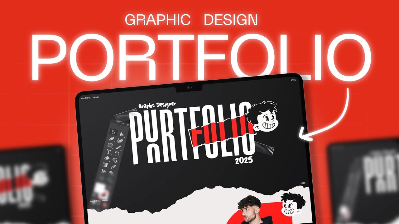 How to create a Graphic Design PORTFOLIO in 2025 | Step by Step Guide 2025!