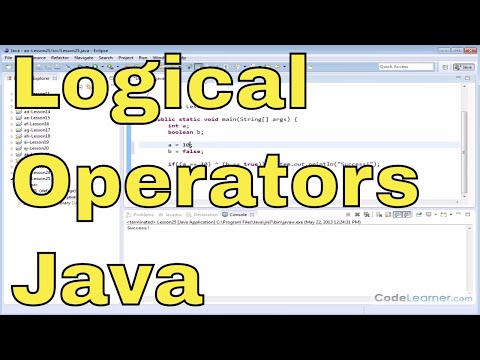 25 - Logical Operators (AND, OR, NOR, XOR) in Java Programming