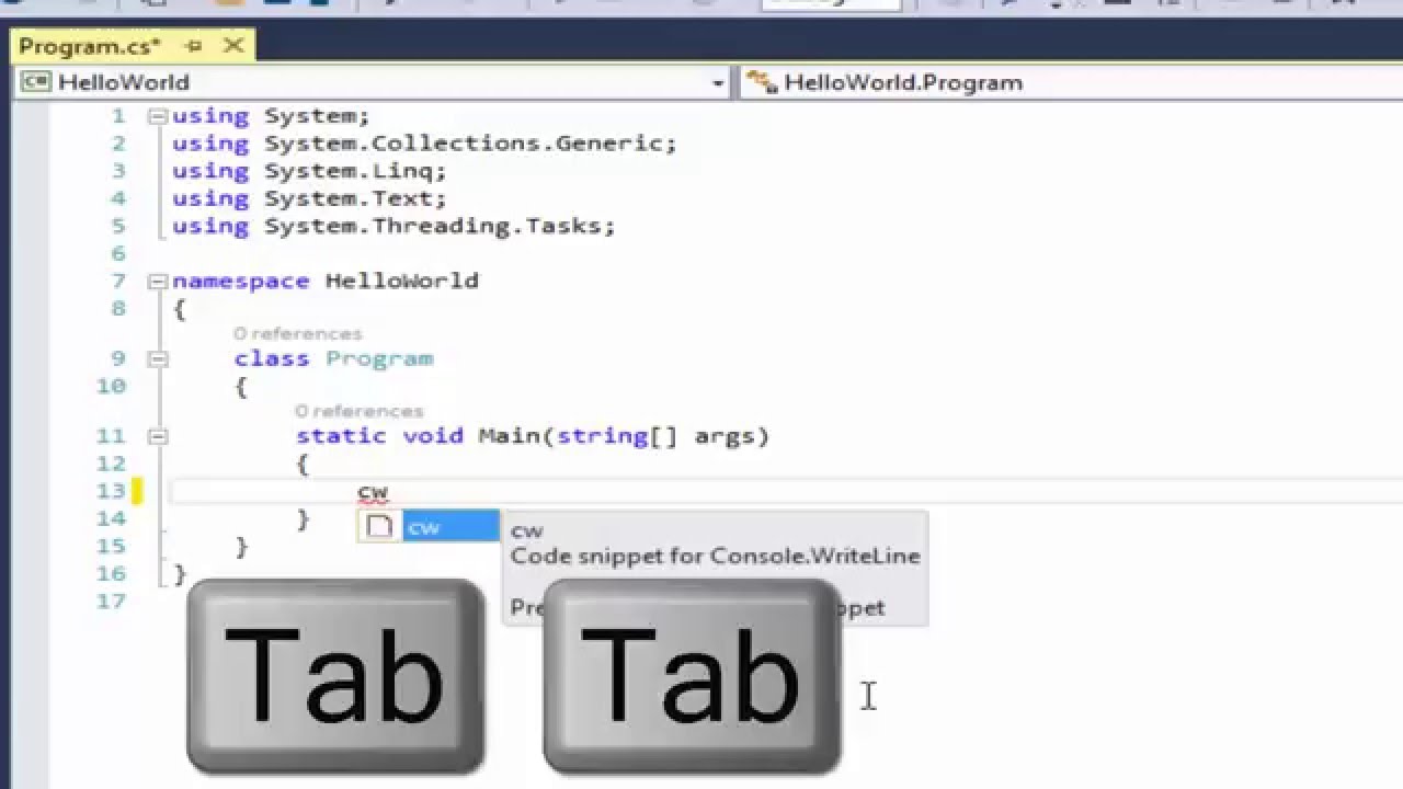 CSharp C# - How to create a C# console application in Visual Studio