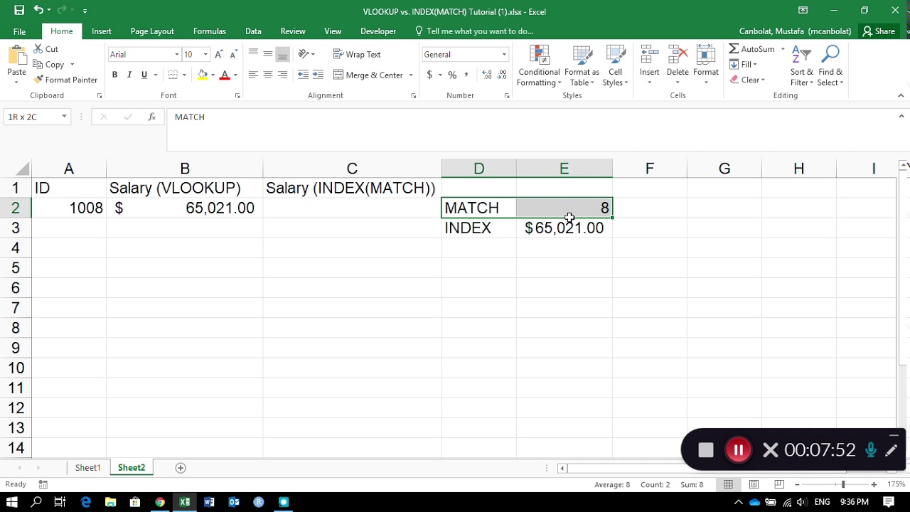 VLOOKUP vs. INDEX(MATCH) Tutorial