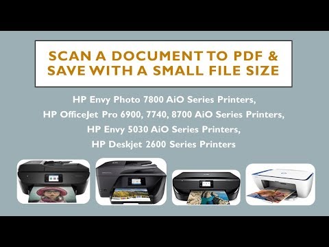How to get a small PDF file size after scanning?