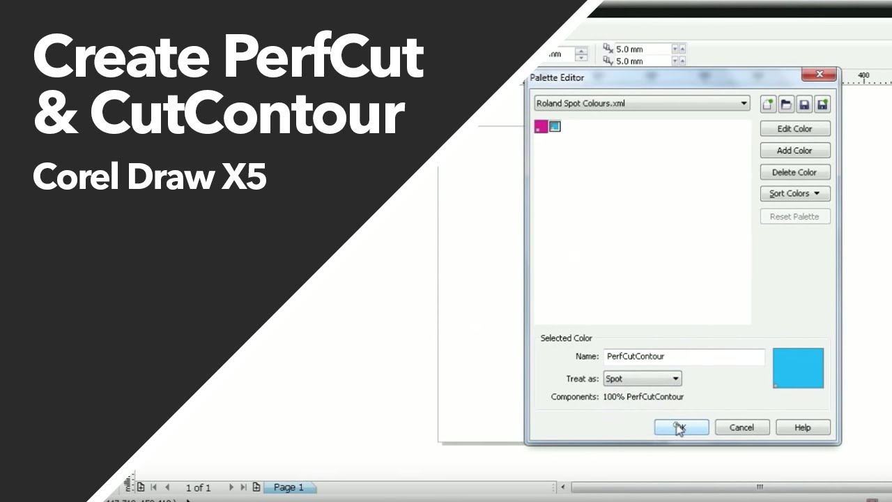 HOW TO: Create CutContour & PerfCutContour in Corel Draw X5