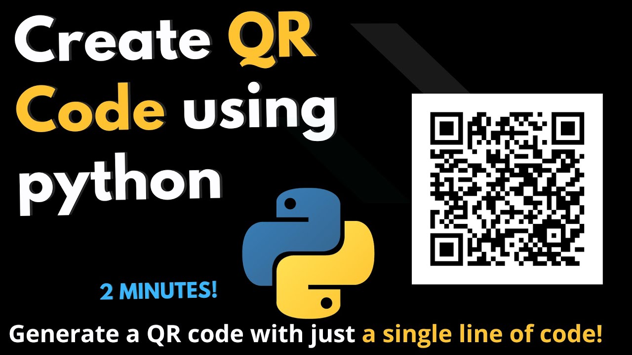 Python QR Code Generator  | Create QR Codes with Ease using a Single Line of Code