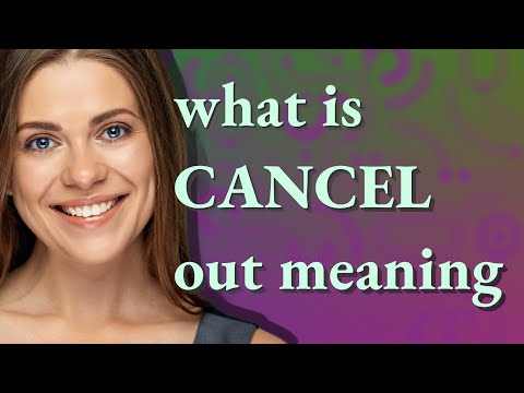 Cancel out | meaning of Cancel out
