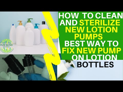 How To Clean And Sterilize New Lotion Pumps (Best Way To Fix The Pump On Lotion Bottles)