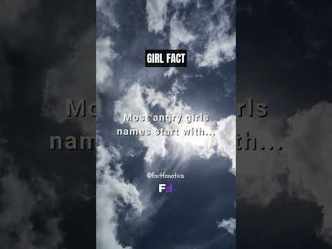 Most Angry Girls Names Start With... #shorts #girlfacts