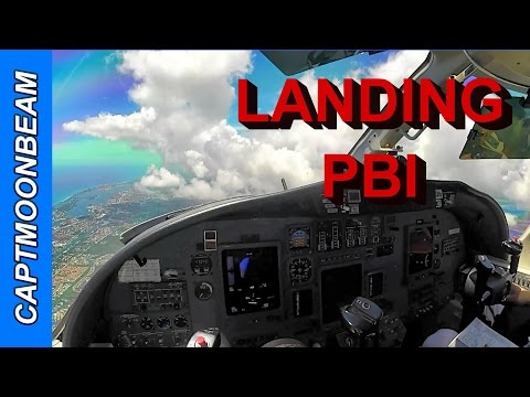 Cessna Citation Landing West Palm Beach Fl Airport, Live ATC