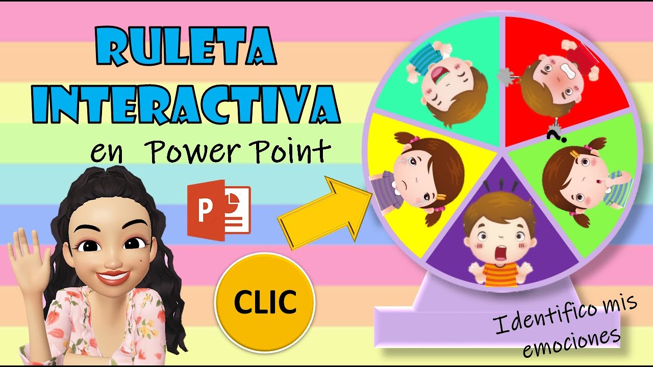 RULETA INTERACTIVA DE EMOCIONES en  Power Point- DESCARGA PPT DEL JUEGO GRATIS