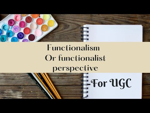 what is functionalism ?|| functionalist perspective|| For Graduation ( UGC ) ||2nd part ||