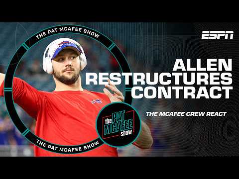 Josh Allen restructures his contract + CONFIDENCE in squad still there? 🤔 | The Pat McAfee Show