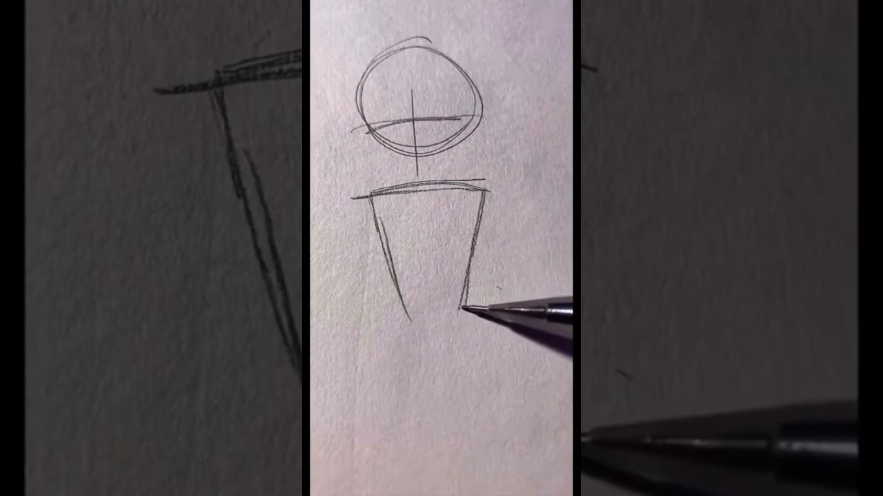 How to draw a body? Easy girl body drawing 🧍‍♀️