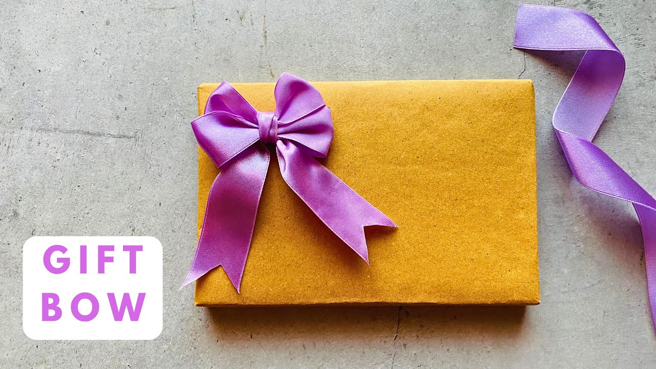 DIY Ribbon Bow for Gift Box | How to tie a Ribbon for Gift Wrap | Easy Gift Packing #gifts