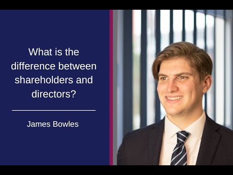What is the difference between shareholders and directors?