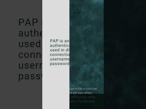 Password Authentication Protocol, PAP, Cybersecurity Mini Dictionary #shorts