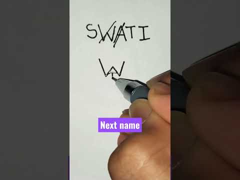 # SWATI name logo # Design # Next name #shorts # By Rajbir