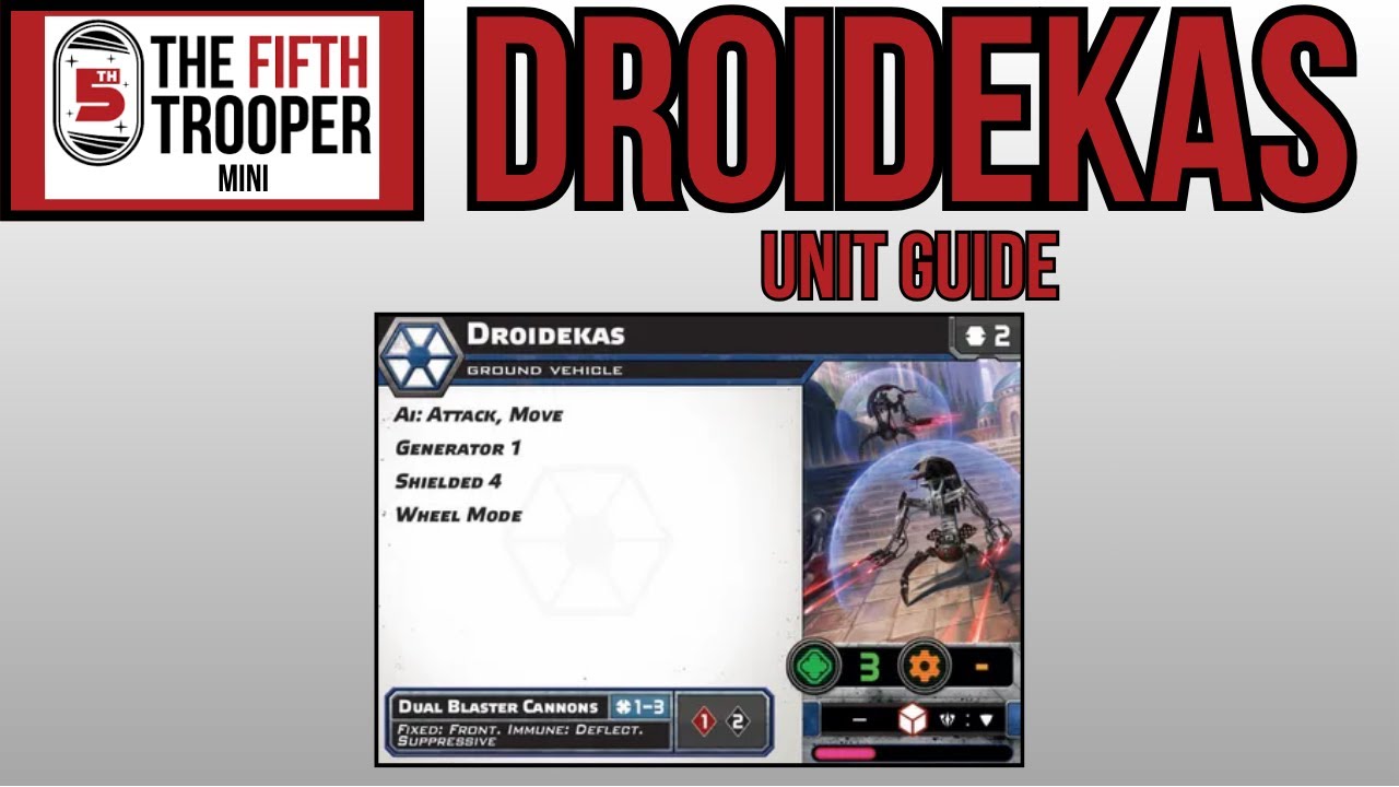 Star Wars Legion | TFT Mini - Droidekas (Unit Guide)