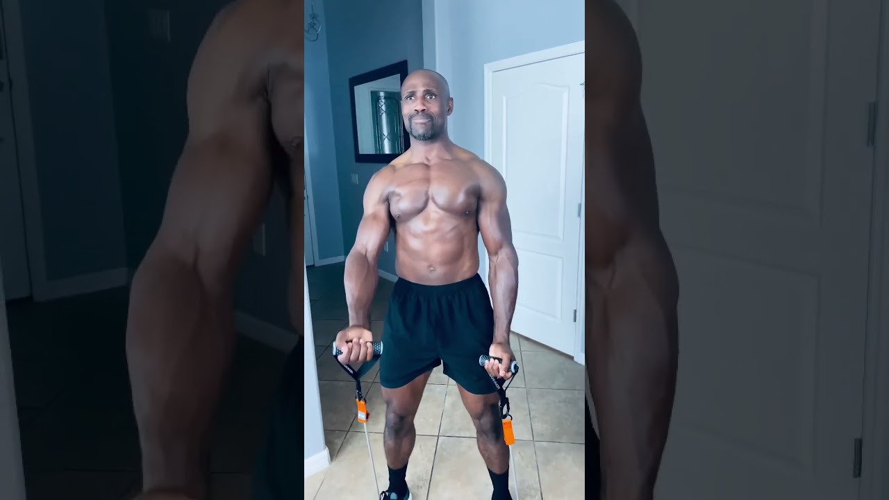 RESISTANCE BAND CHEST WORKOUT AT HOME ( RIPPED CHEST!) #resistanceband #armworkout #resistancebands