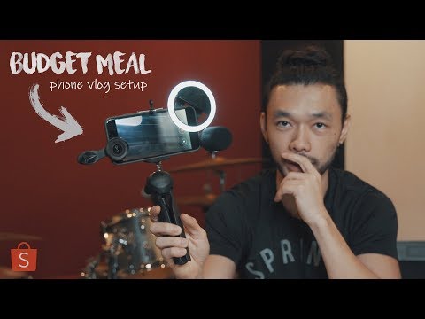 BUDGET MEAL Cellphone Vlogging Setup for Beginners (CHEAP)