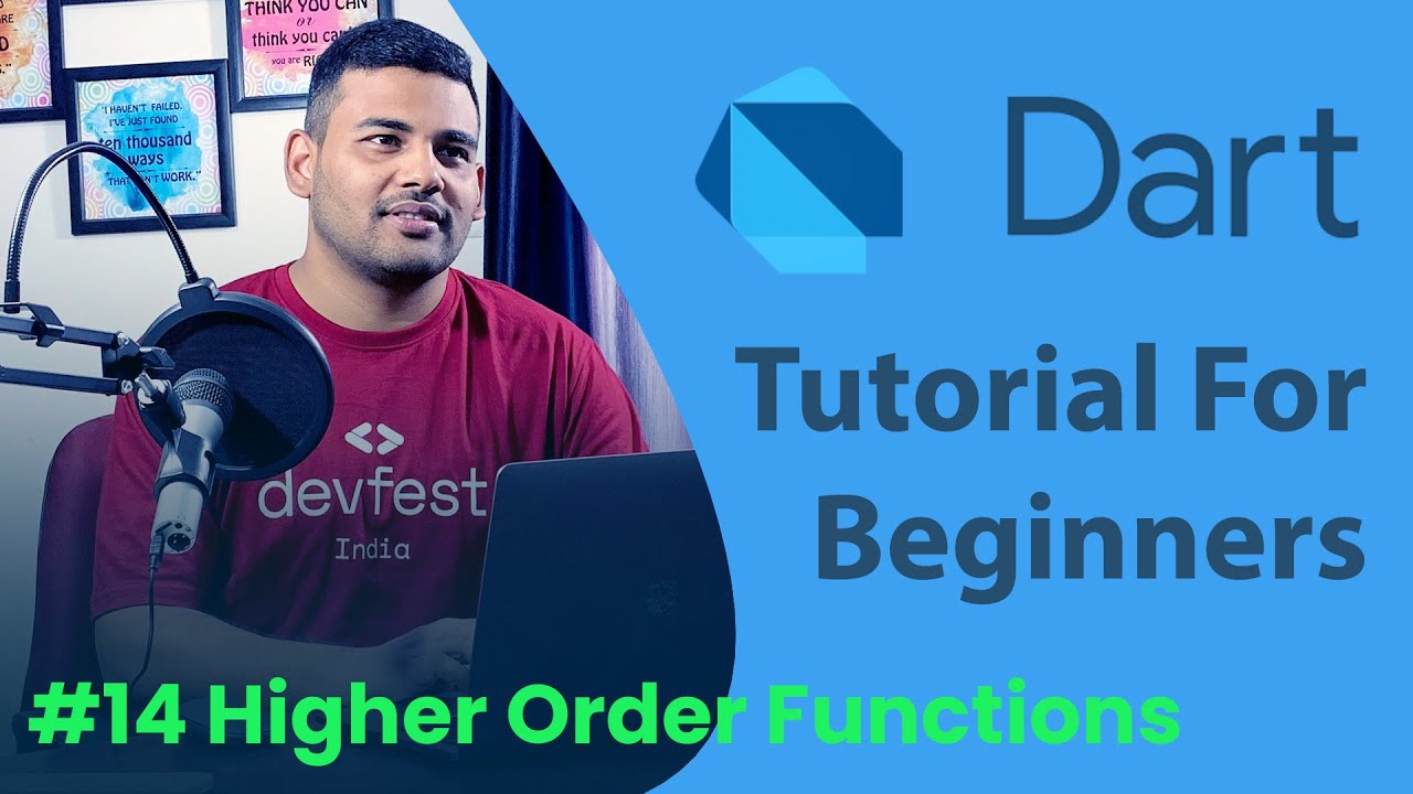 Higher Order Functions and Lambda - #14 Dart Programming Tutorial for Beginners