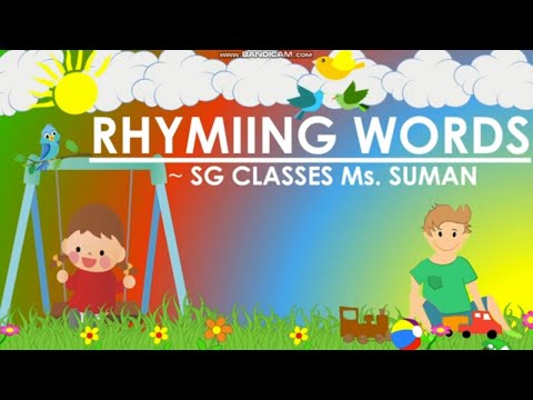 Rhyming Words for Kindergarteners | Rhyming for children | Phonics Rhyming Words |Preschool Learning