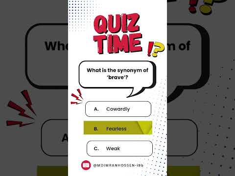 Can You Guess the Right Synonym? 🤔 | English Quiz #shorts