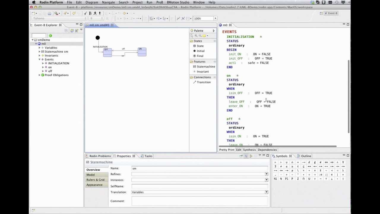 Modelling and Animation with iUML-B State-machines