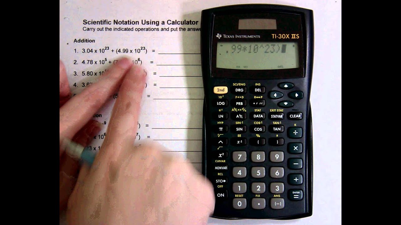 Scientific Notation Using a Calculator