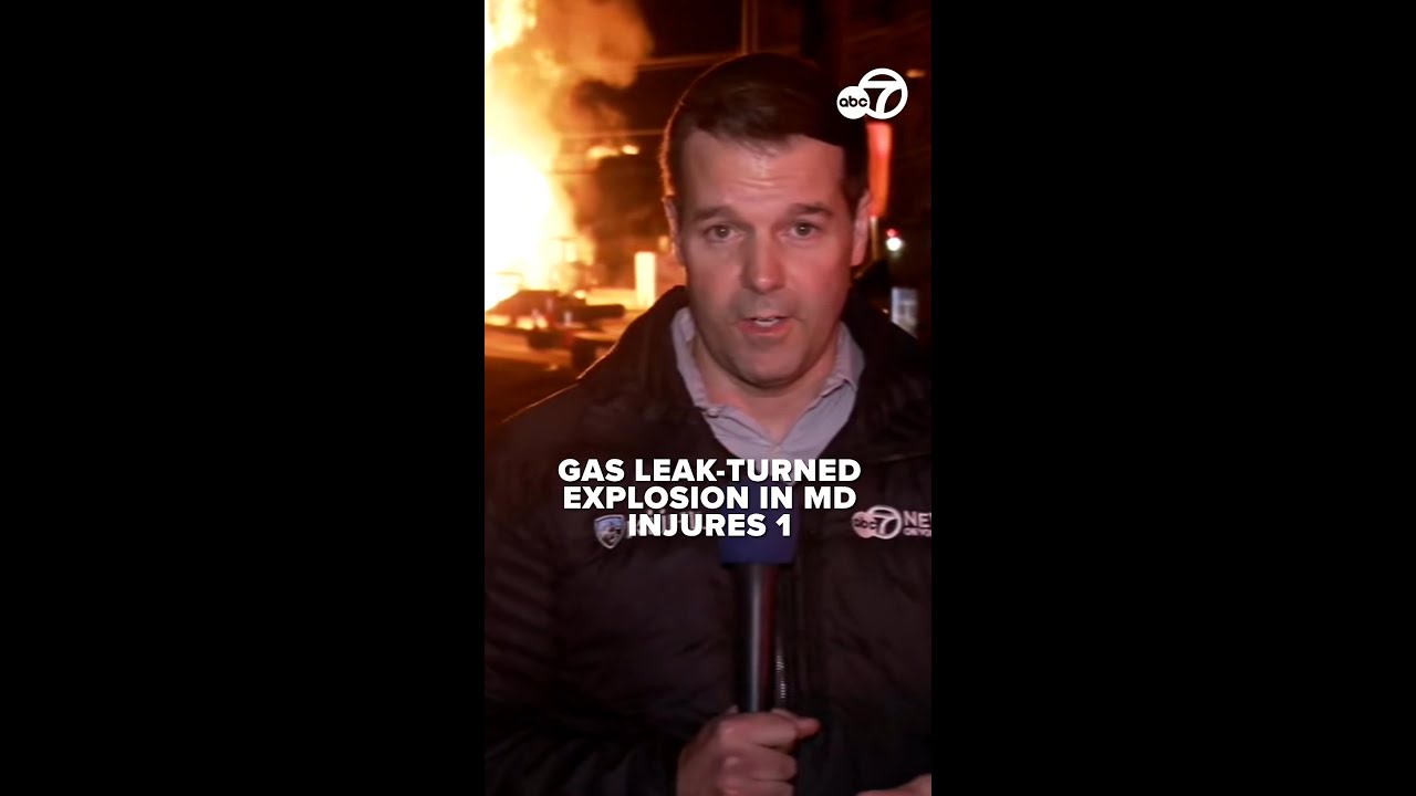 Gas leak explosion, fire in Prince George's County leaves 1 injured