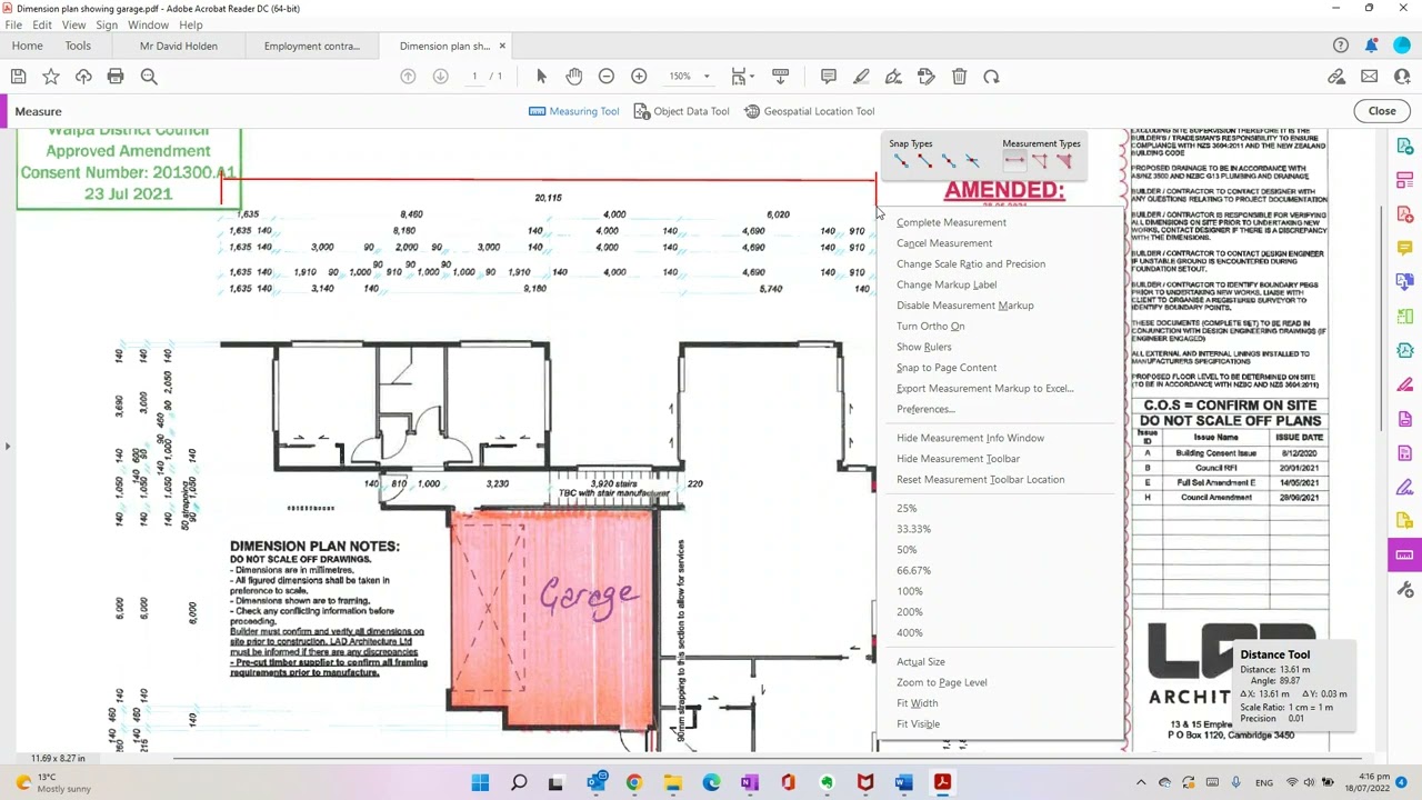 How to make Free floor plan measurements with Adobe Acrobat Reader