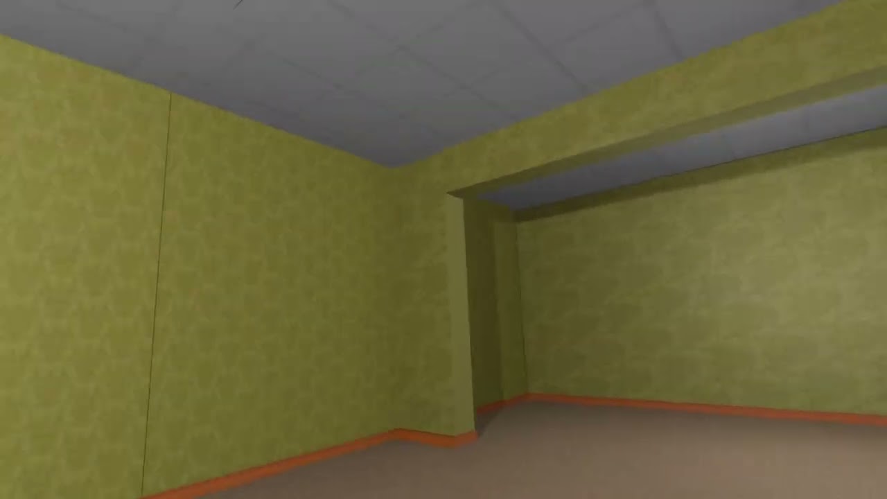 My first [backrooms] render in Blender
