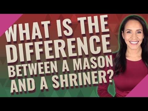 What is the difference between a Mason and a Shriner?