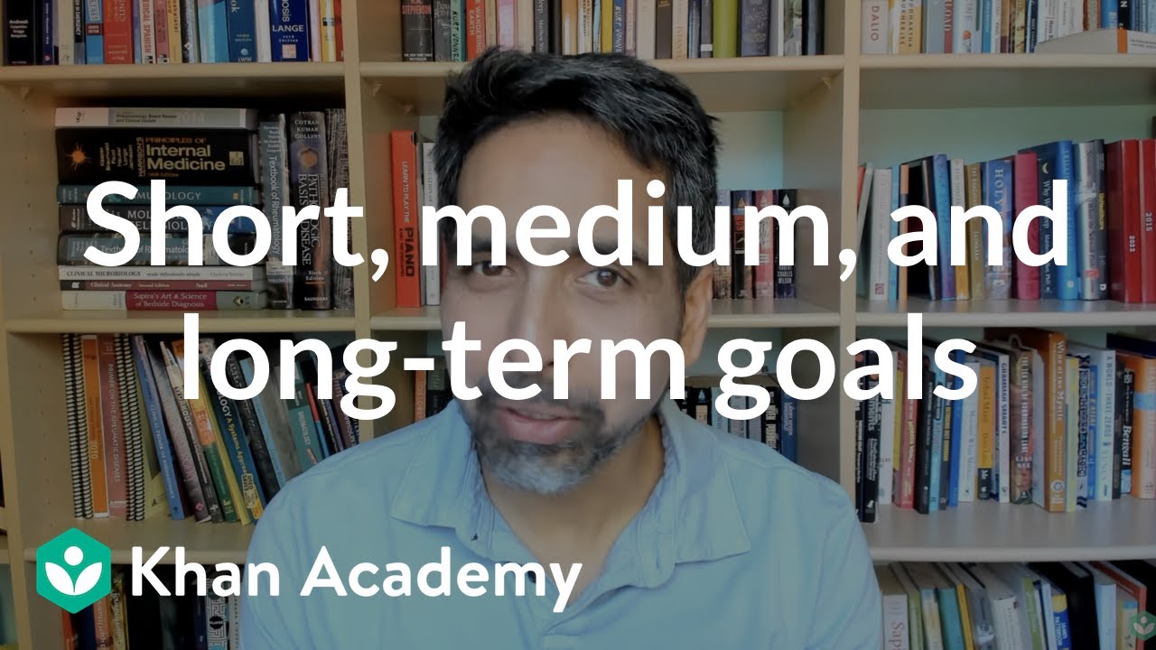 Short, medium and long term financial goals | Financial goals | Financial literacy | Khan Academy