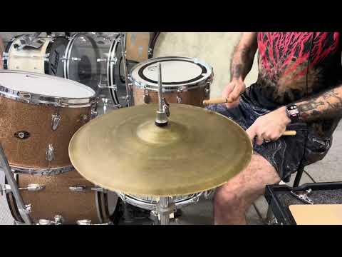 1950s Zildjian A 14" Trans Stamp Type III Paper Thin Hi Hat | Reverb