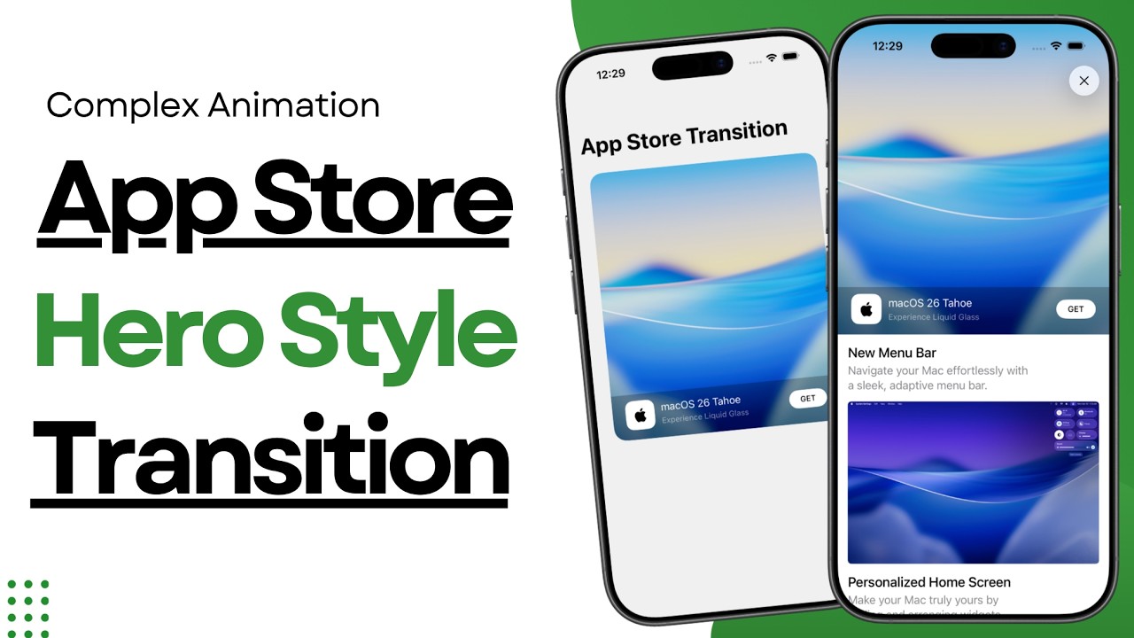 Complex Animation: App Store Hero Transition Using SwiftUI | App of the Day Hero Animation | Xcode