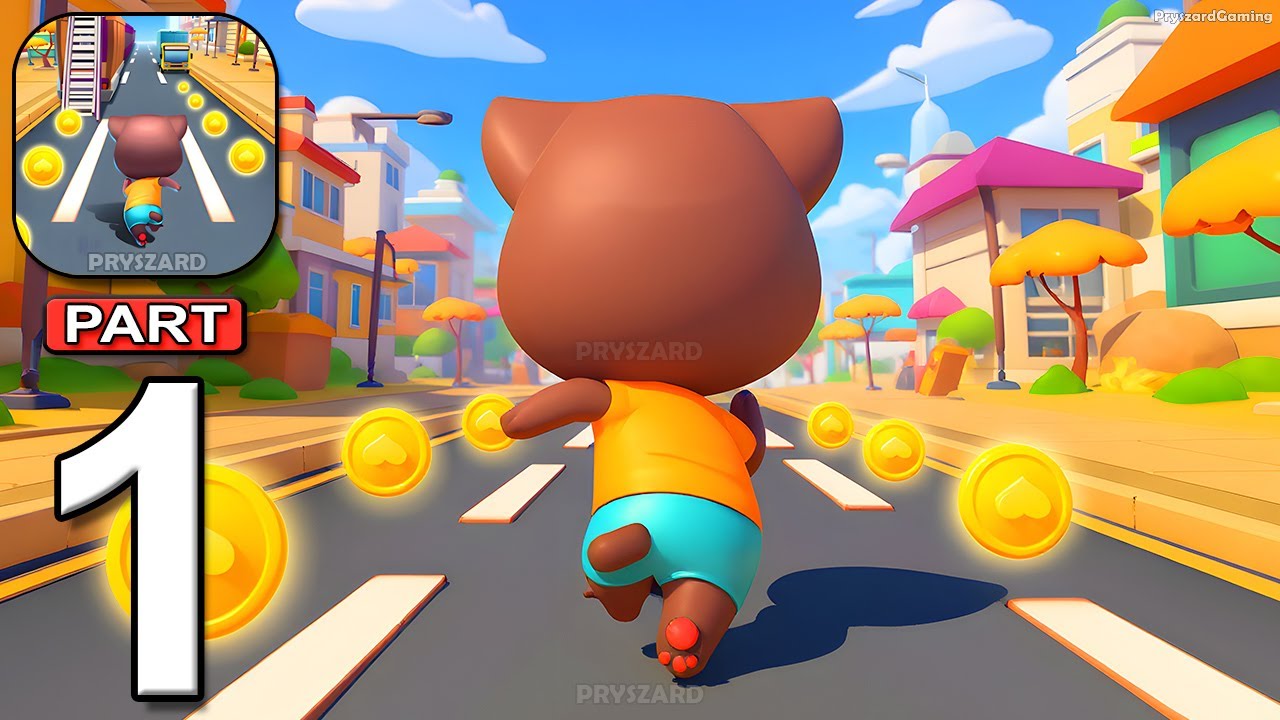 Cat Runner: Decorate Home - Gameplay Walkthrough Part 1 - Subway Cat Runner Game (iOS, Android)