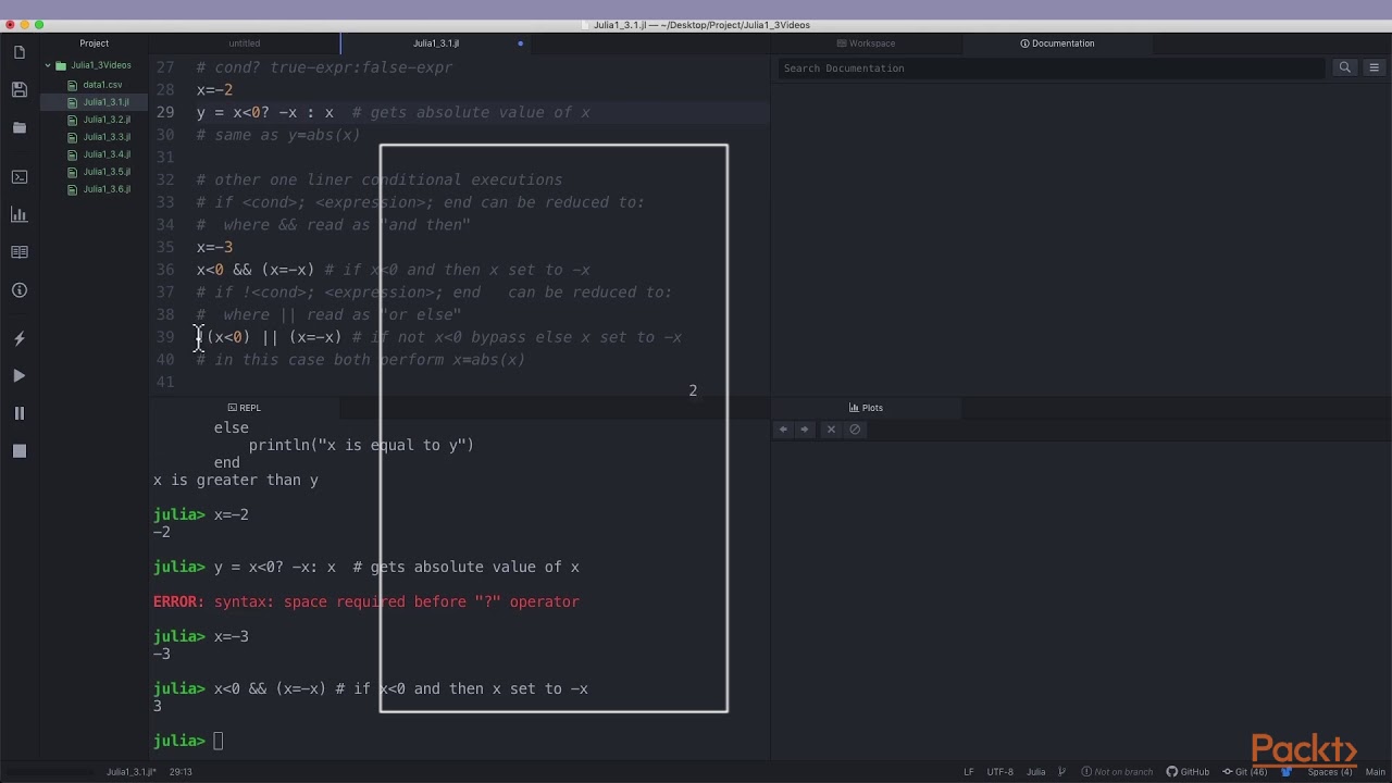 Learning Julia 1.0 : Conditional Control Structures | packtpub.com
