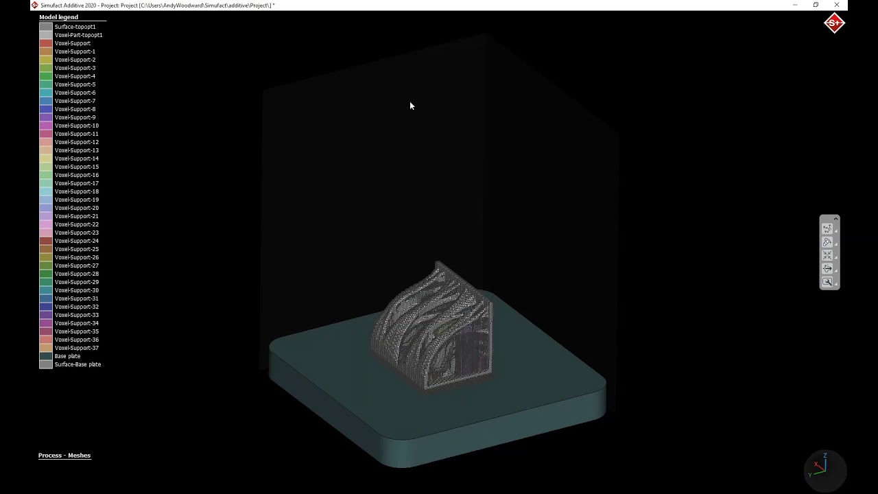 Simufact Additive Manufacturing - shortcut process of setting up prints of 3D parts in metals