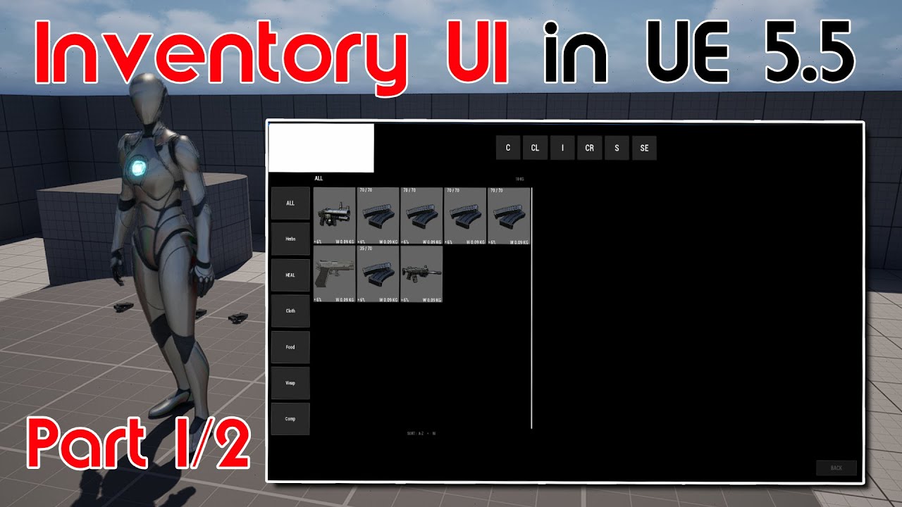 How to Make a Player Menu for Inventory UI in Unreal Engine 5.5