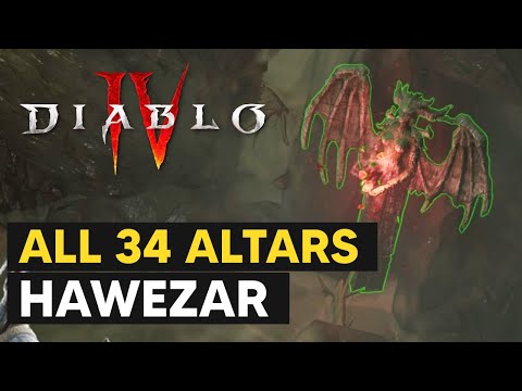 ALL 34 Altar of Lilith Locations (Hawezar) - DIABLO 4
