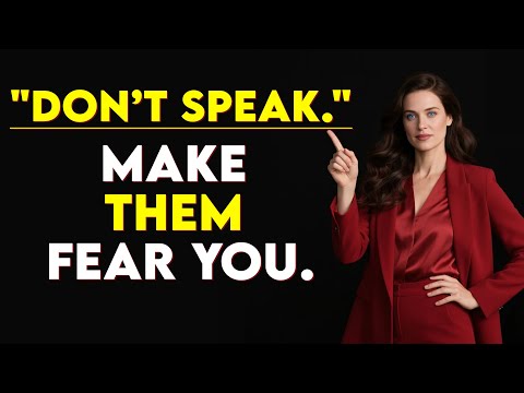 How to Make Your ENEMIES Fear You Without Saying a Word — Stay Silent, Stay Dangerous