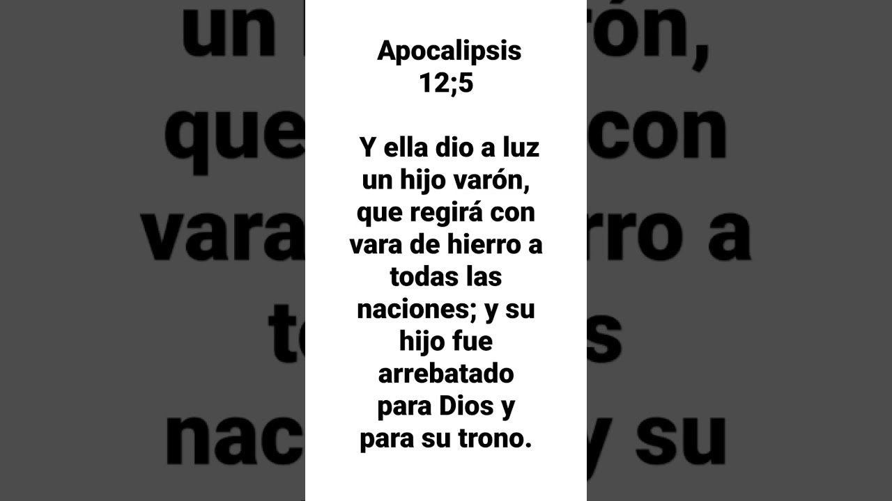 Apocalipsis 12;5
