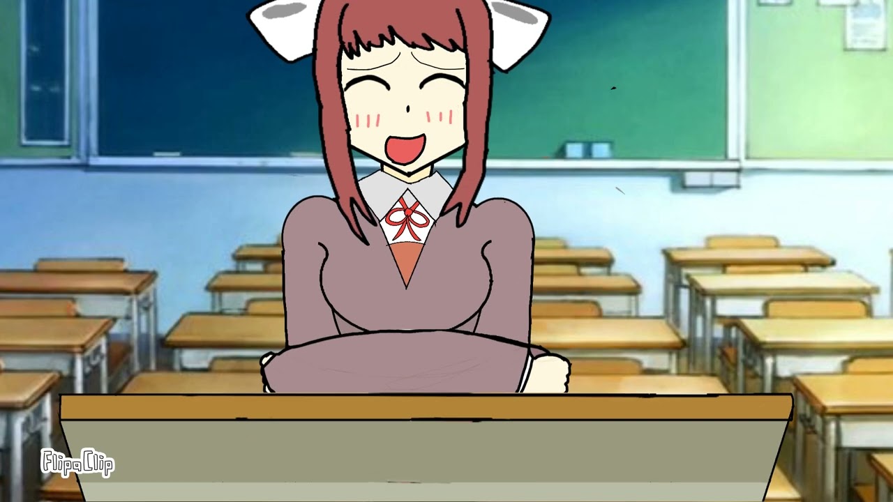 A ticklish NPC (Monika)