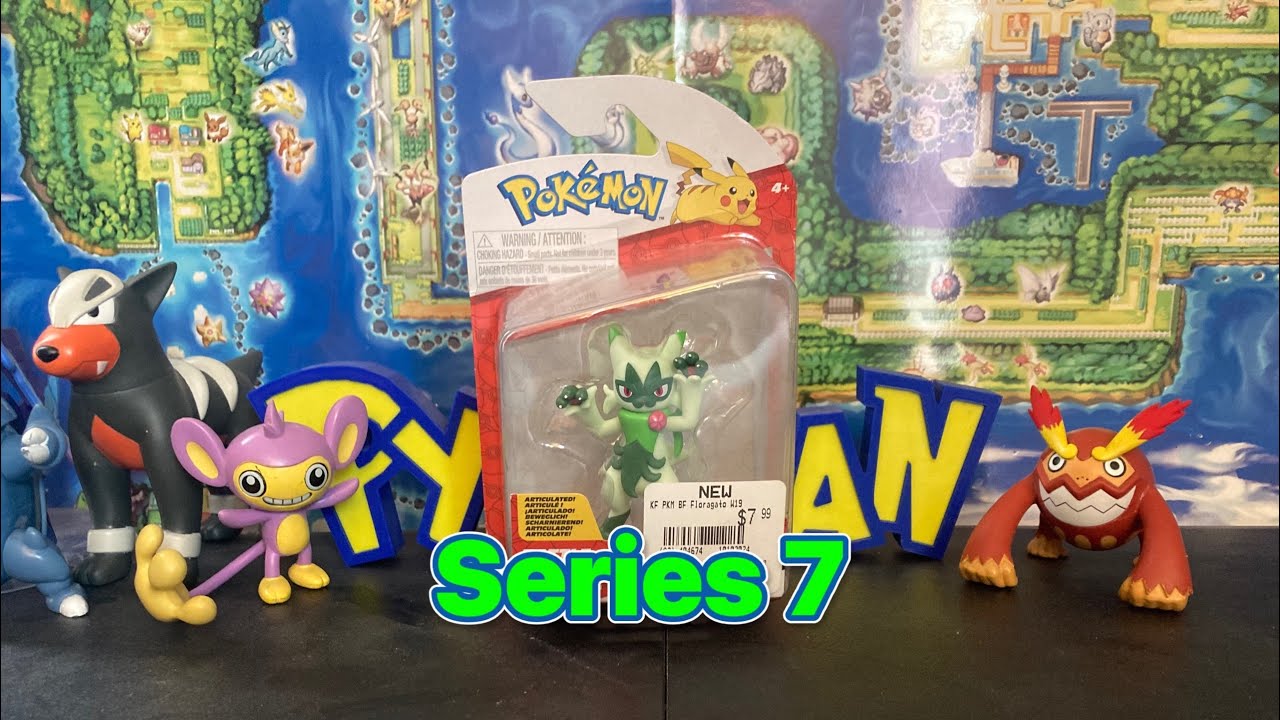 Jazwares Pokemon (S7) Floragato Articulated Figure Review And Unboxing
