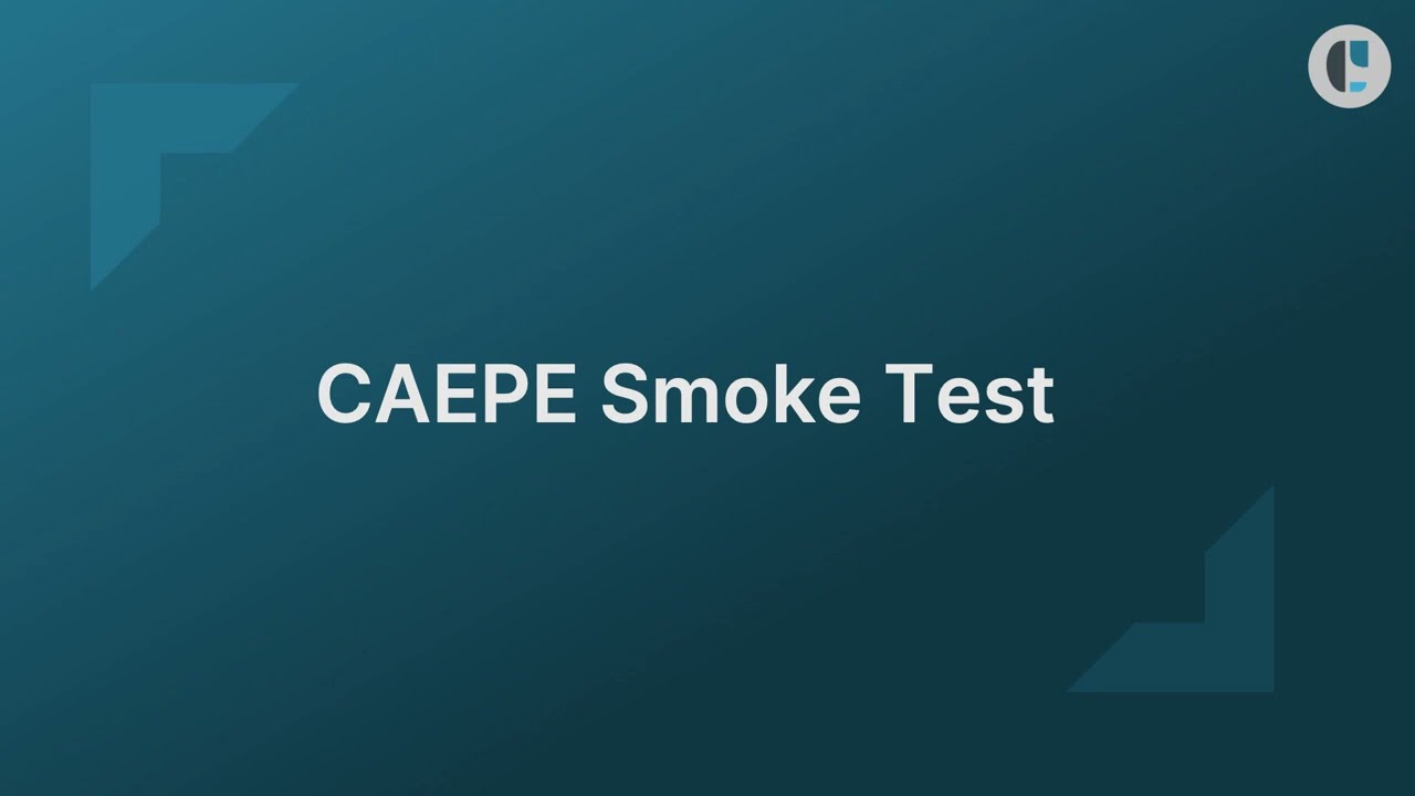 CAEPE : Smoke test your Kubernetes-based applications in minutes