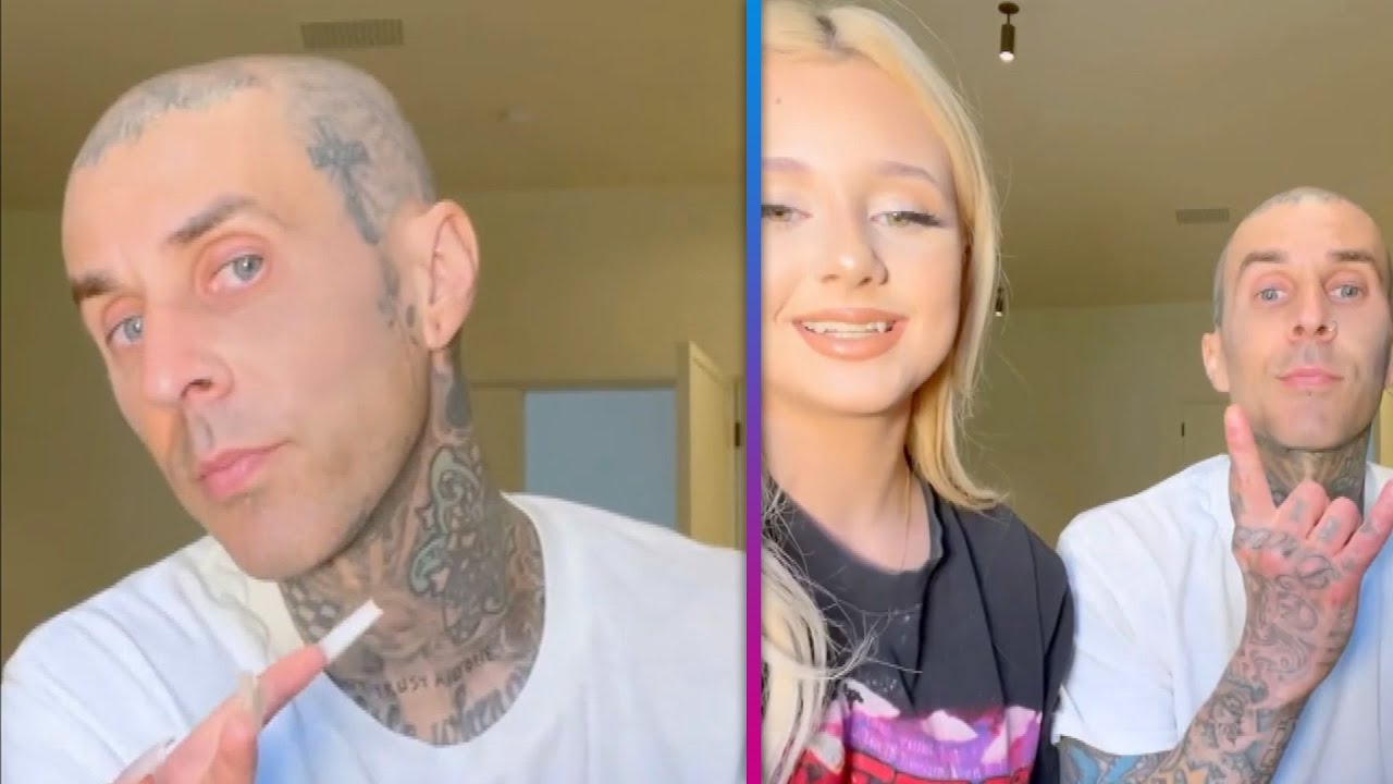Travis Barker's Daughter Alabama Gives Him a MAKEOVER to Cover His Tattoo