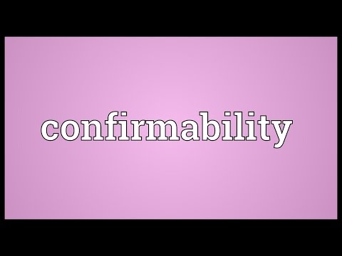 Confirmability Meaning
