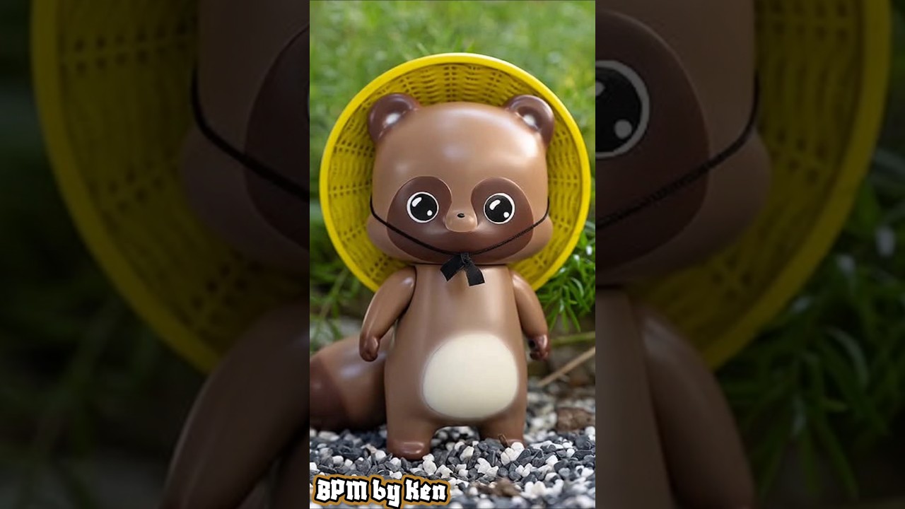 Little Fox with Two Tails - Chibi Creature - Ponkichi #chibi #toys #cute #tanuki