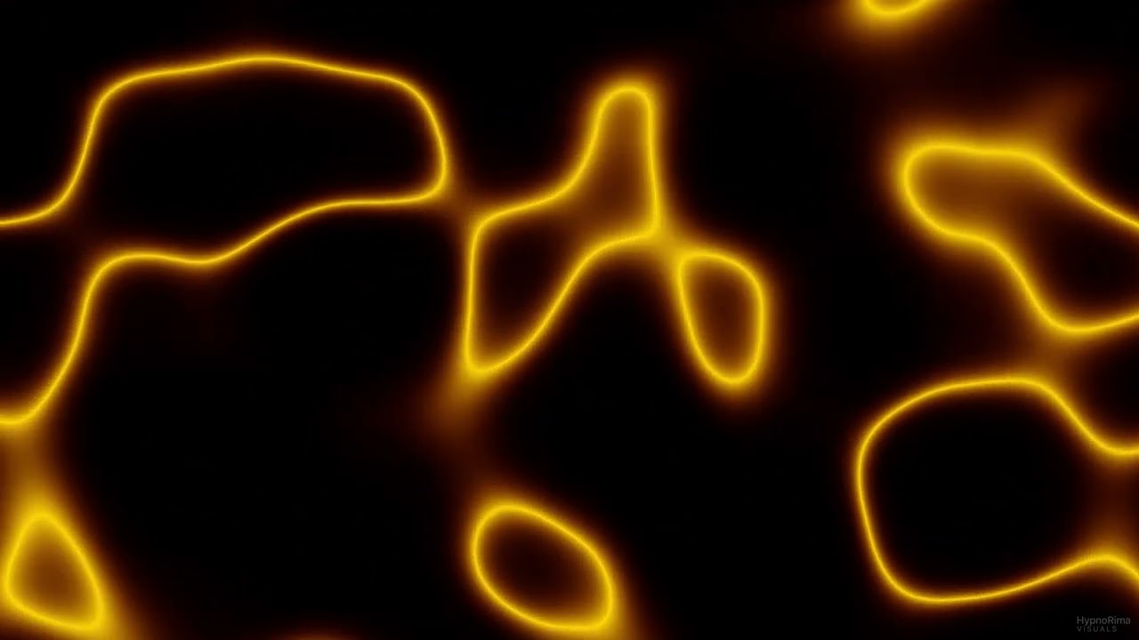10h Neon Lava Lamp Wallpaper – Vibrant Yellow & Orange Abstract Background