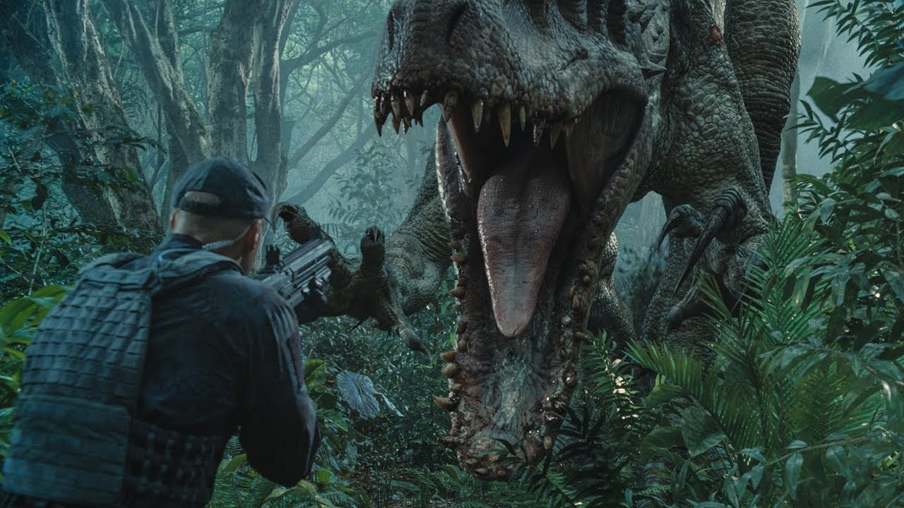 Indominus Rex camuflaje Escena | Jurassic World (LATINO)